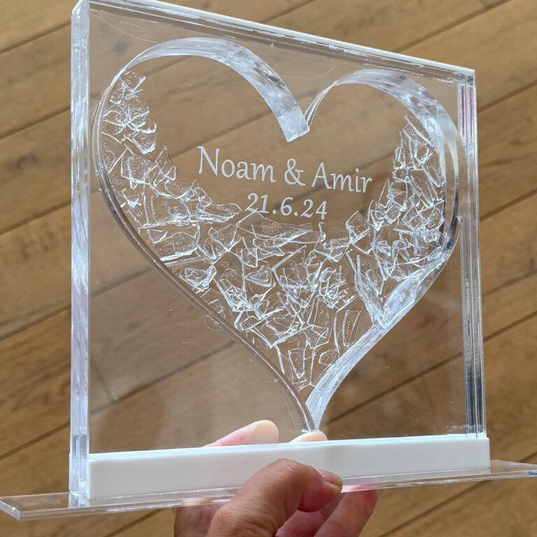 "מזכרת משברי כוס החופה" - Yael Man Art